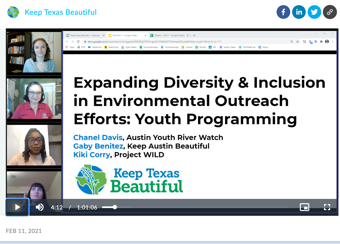 Education - Keep Texas Beautiful